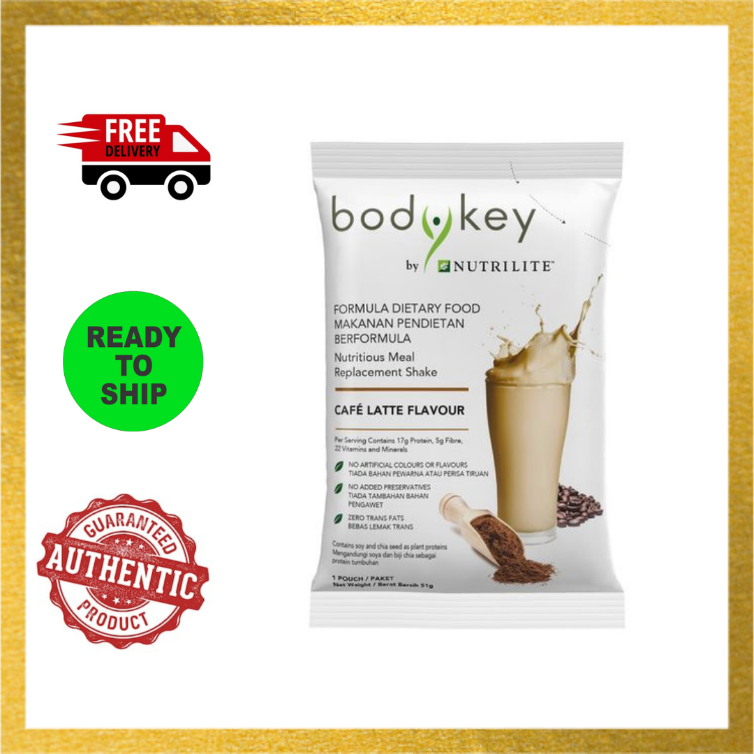 BodyKey By Nutrilite Meal Replacement Shake (Café Latte, Berry ...