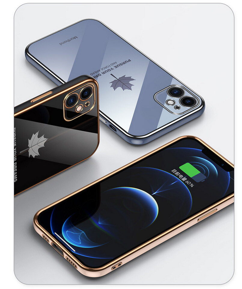 Electroplated สำหรับ iPhone 12 Mini 11 Pro Max XS XR X 7 8 Plus SE ...