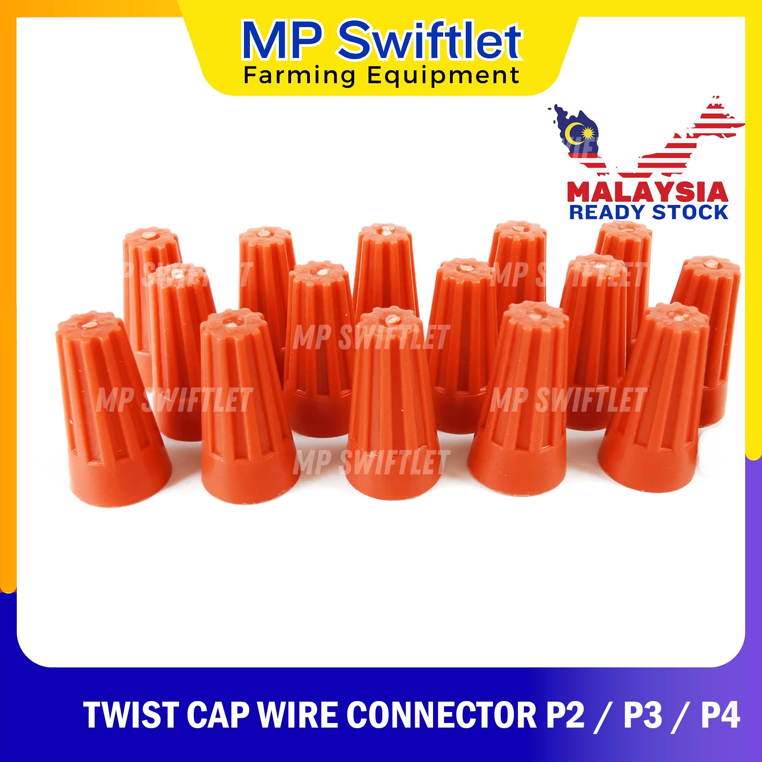 Wire Connector P2 / P3 / P4 Twist-On Spring Screw Cap | Lazada