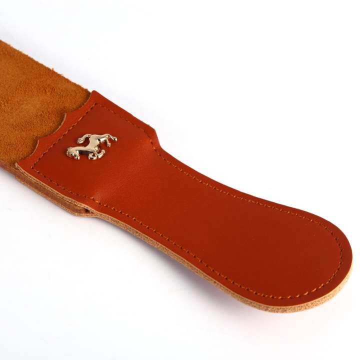 Genuine Leather Strop Strap Barber Straight Razor Folding Knife Shave ...