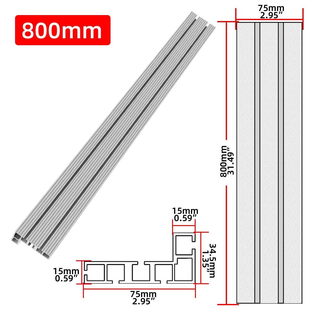 Aluminum Profile Router Fence - Multi T-Track Table Saw Fence ...