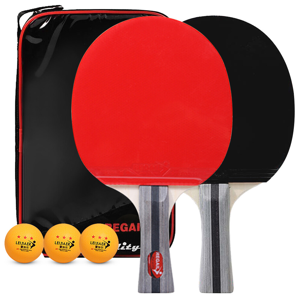 Quality Ping Pong Paddles Table Tennis Rackets 2 Ping Pong Bats Long ...