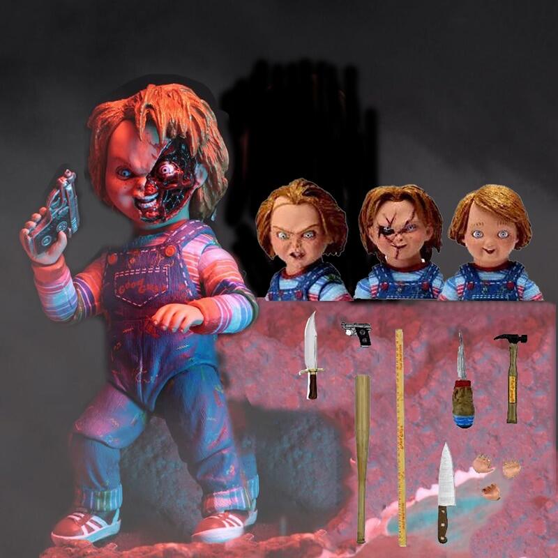 NECA คนดี CHUCKY อะนิเมะรูปสยองขวัญตุ๊กตาเด็กเล่นลัทธิของ Chucky 10 ...