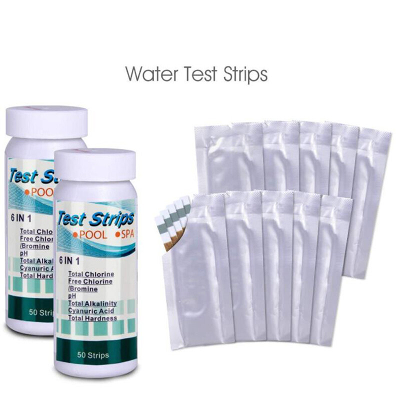 [Buy 4 get 4%]6 In 1 Multipurpose Chlorine PH Test Strips SPA Swimming ...