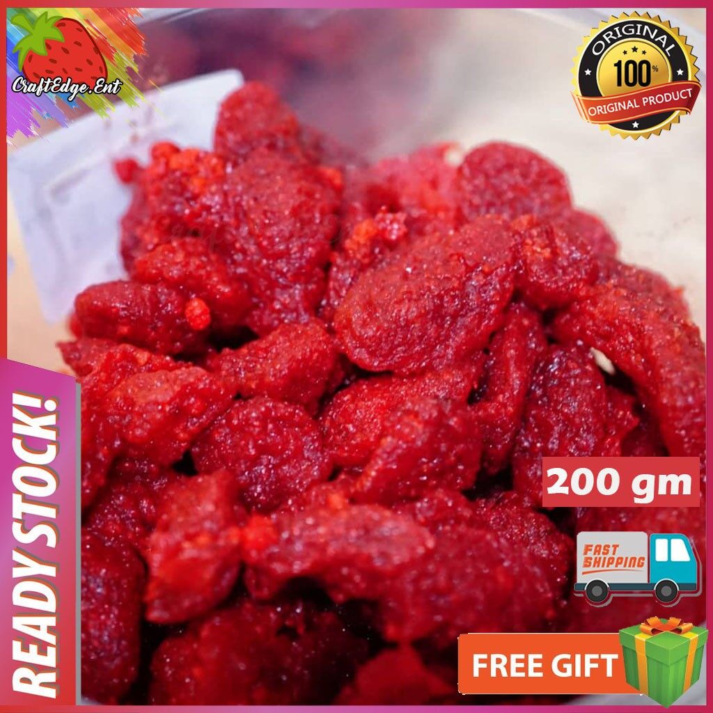 Dried fruits [Strawberry Kering]🍓Dried Strawberry 🍓 200GM ~ Ready Stock ...