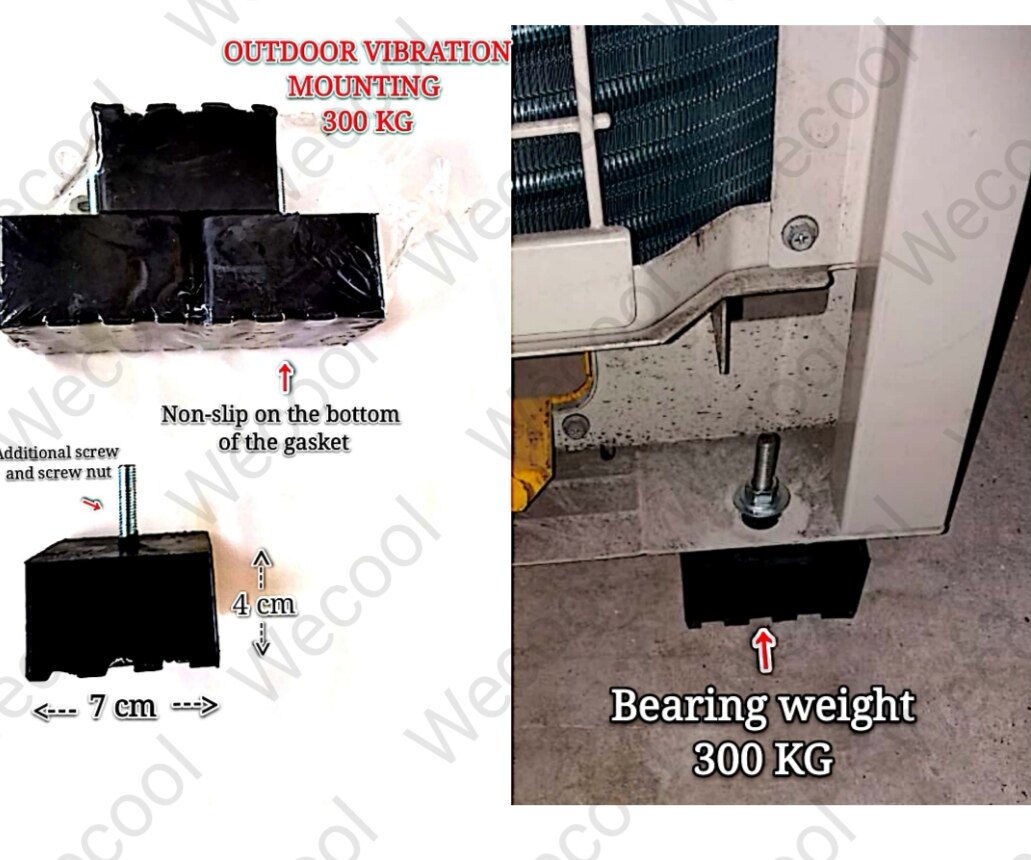 Aircond Outdoor Compressor Mounting Rubber / Anti-Vibration Rubber ...
