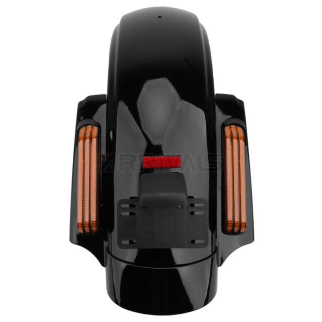 Motorcycle LED CVO Style Rear Fender System Extension Fascia Set For ...