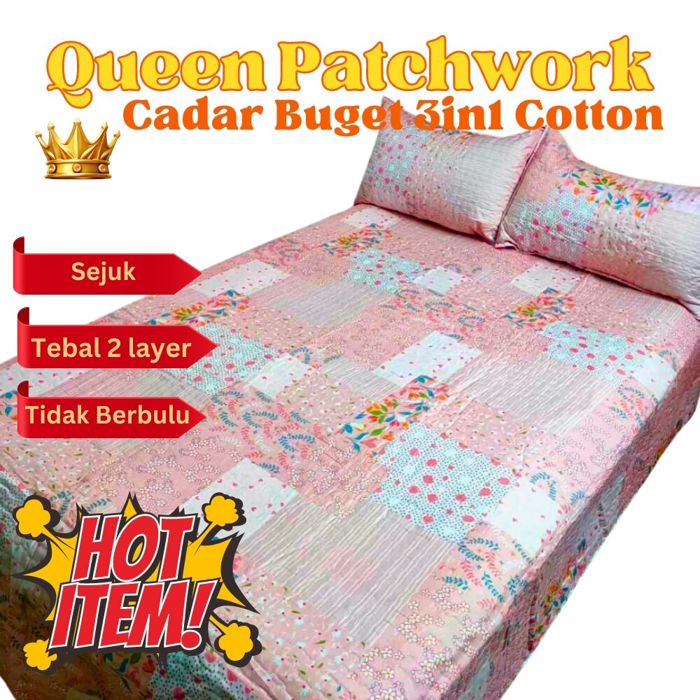 Set 3 IN 1 Patchwork FRESH DARI KILANG! Anti Kedut Cadar Cartoon Budak Collection Dua Muka Size ...