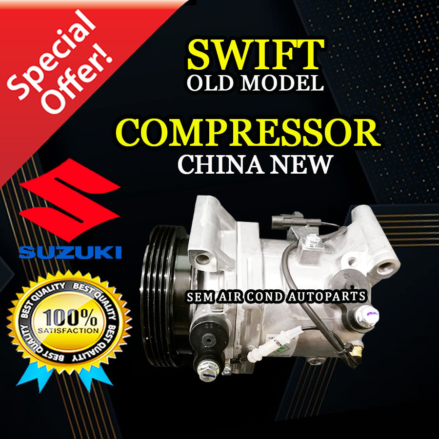 SUZUKI SWIFT OLD MODEL 2004-2006 YEAR CHINA NEW COMPRESSOR/ KOMPRESOR ...