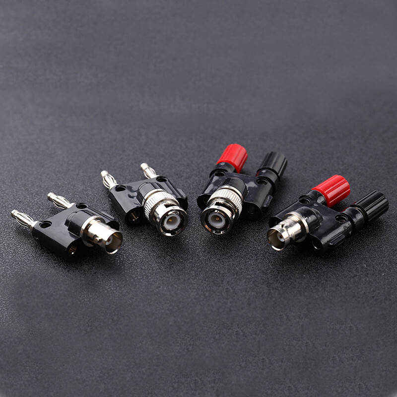 MUXI BNC ถึงสอง Dual 4Mm Banana Male Female Jack Coaxial Connector RF ...