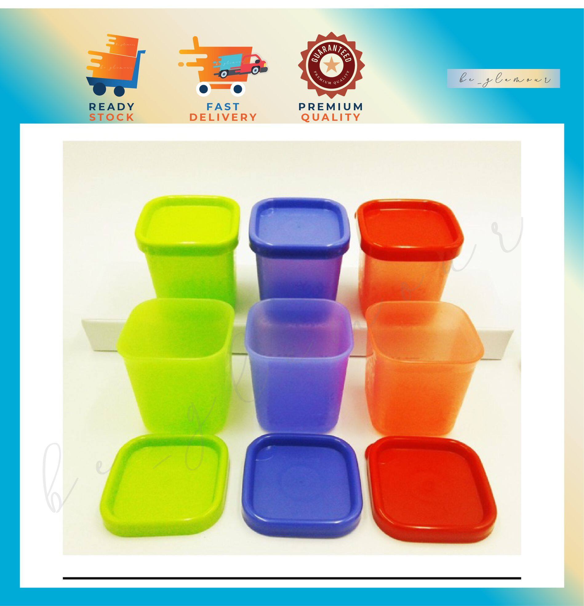 👉Tupperware Petit Square Round (1) 80ml / Mini Food Storage / Mini ...