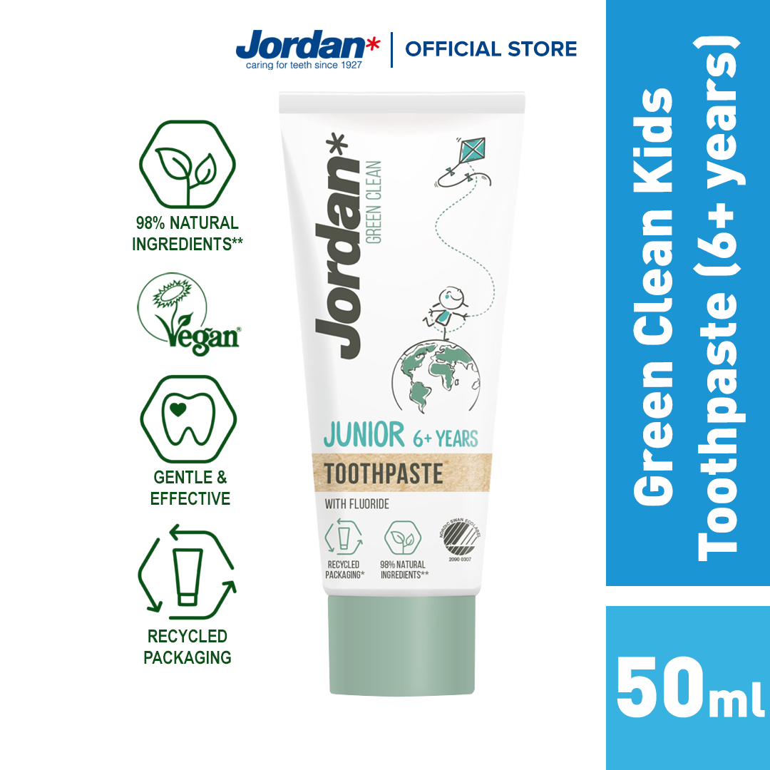 Jordan Green Clean Junior 6+ Years Toothpaste 50ml | Lazada