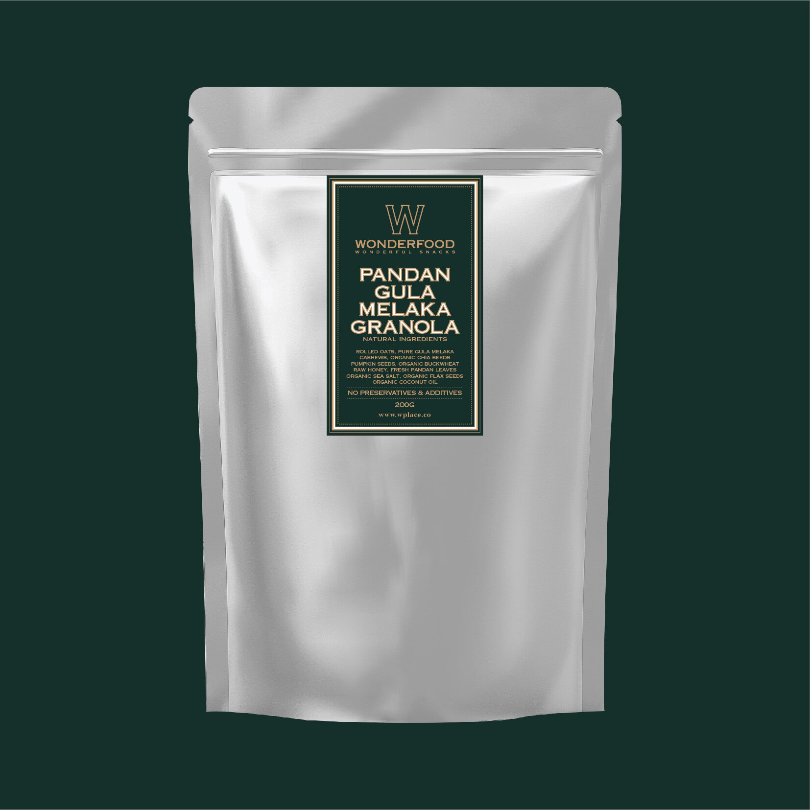 WONDERFOOD PANDAN GULA MELAKA GRANOLA | 200g | Lazada