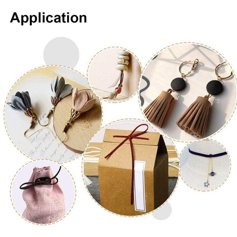 Ready Stock 90m 2.7x1.4mm Cadet of Micro Fiber Lace Flat Faux Suede ...