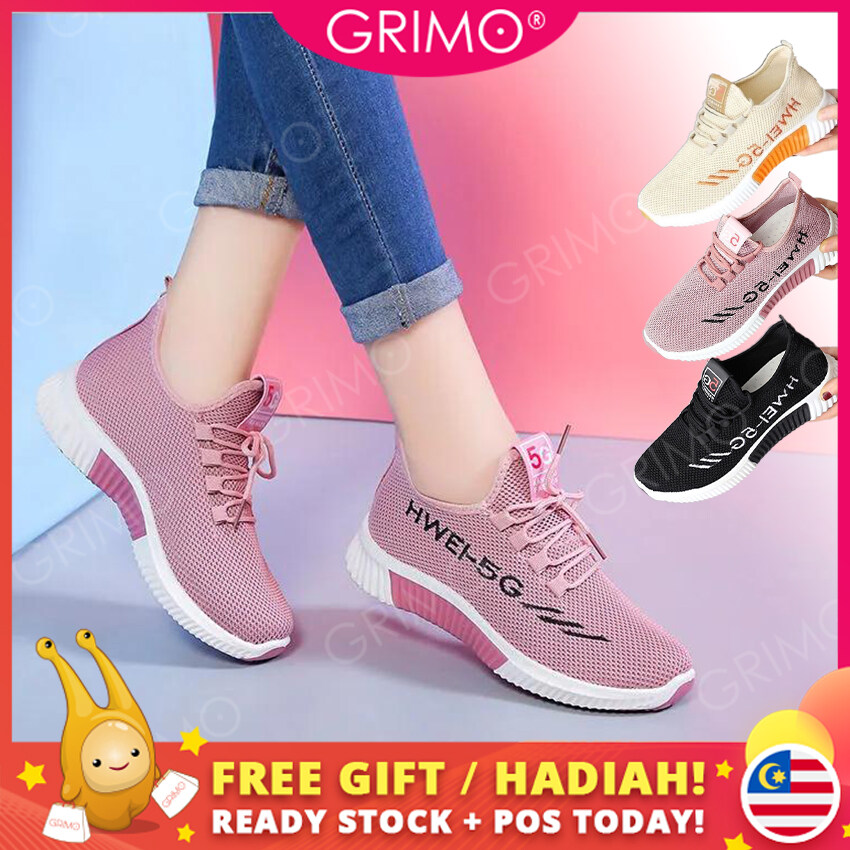 GRIMO Malaysia - 5G H-WEI Women's Sneaker Sport Shoes Shoe Kasut ...