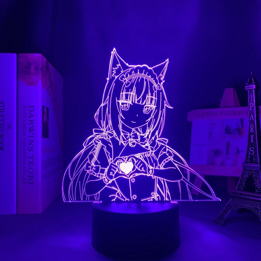 Anime Led Light Nekopara Vanilla for Bedroom Decor Night Light Manga ...