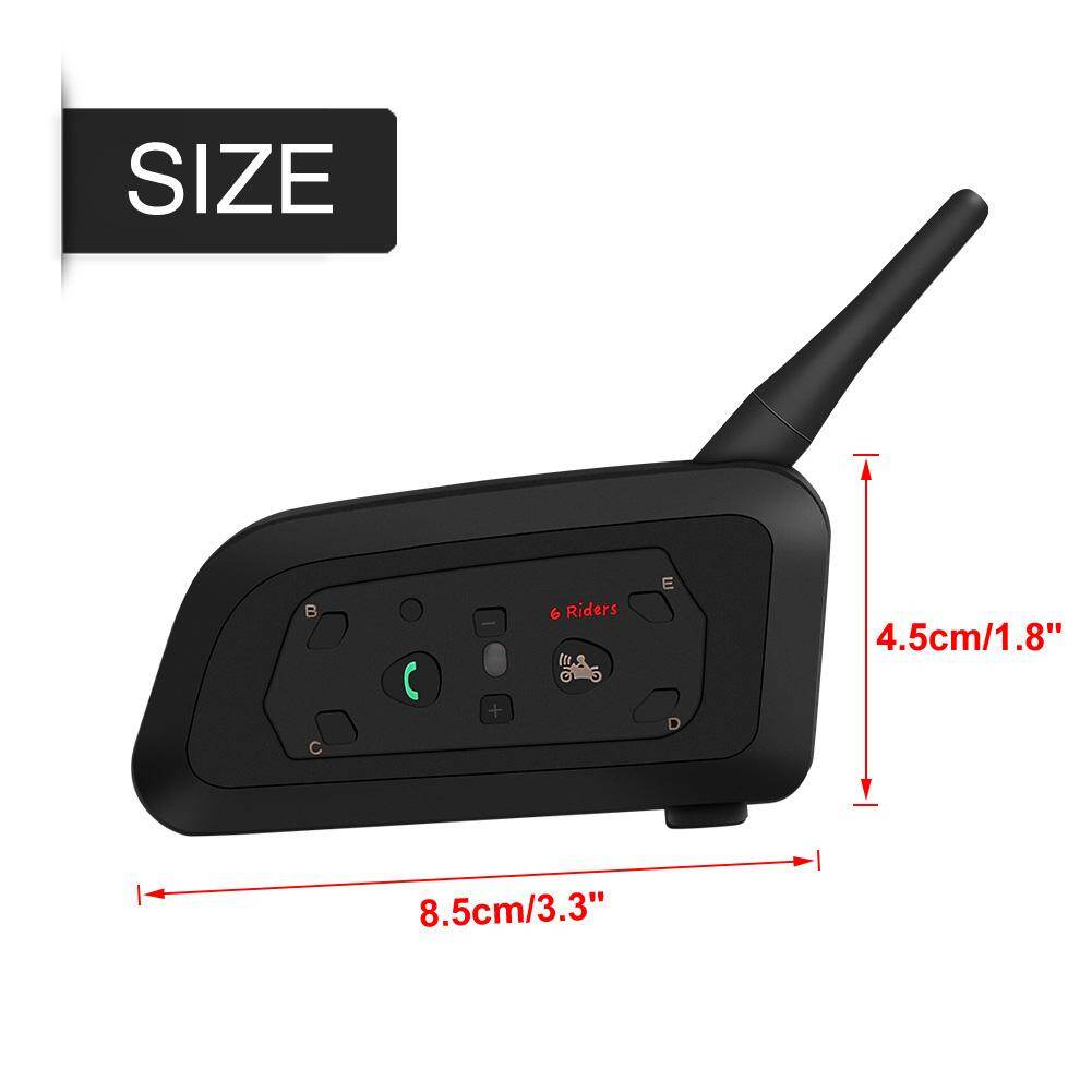 EJEAS V6 Pro 1200M Motorcycle Helmet Bluetooth Intercom Interphone ...