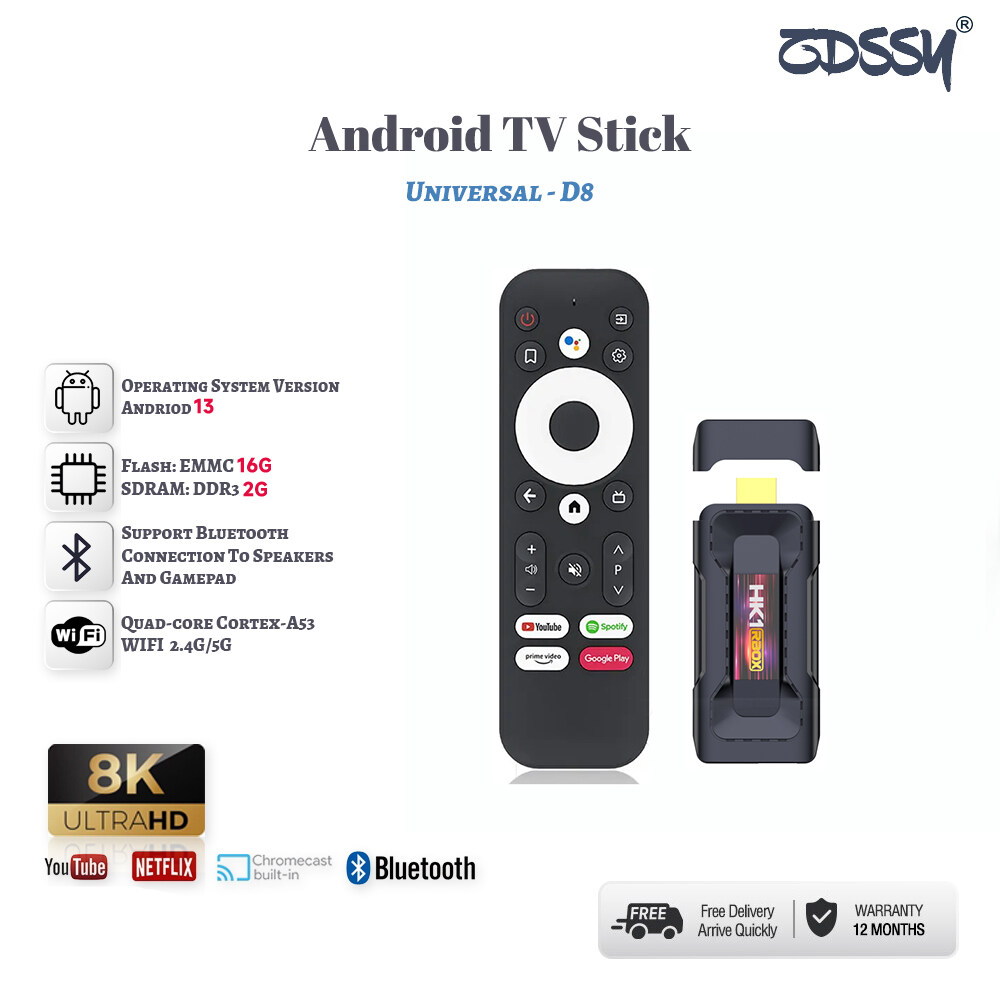 ZDSSY HK1 RBOX D8 TV Stick Android 13 RK3528 8K Video Decocding 4GB 32GB AndoirdTV OS WIFI6 BT5 ...