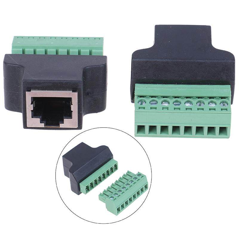 RJ45 to screw terminal adaptor rj45 female to 8 pin connector for CCTV ...