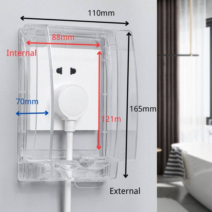 Heeman4u Single Double Triple Quadruple Socket Waterproof Box Switch ...