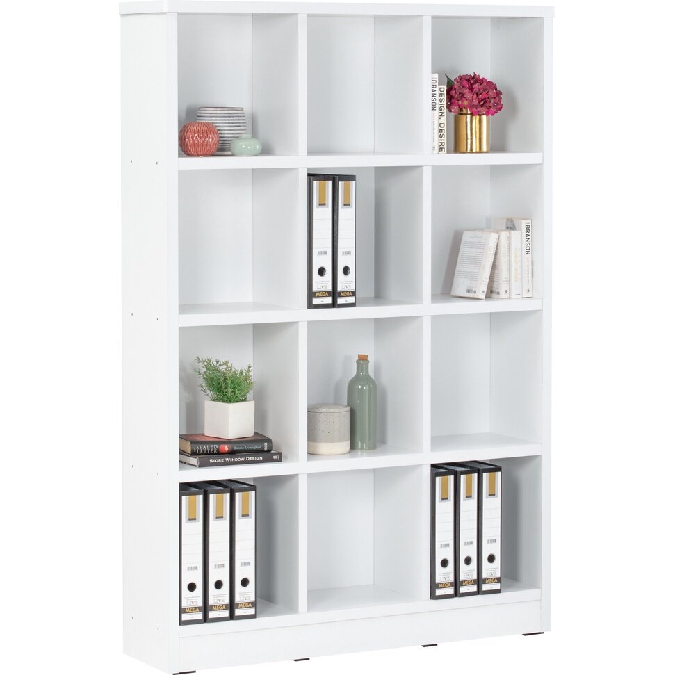 HAVIR 4 Tier Rack 12 Cube File Cabinet Filing Cabinet Display Cabinet ...