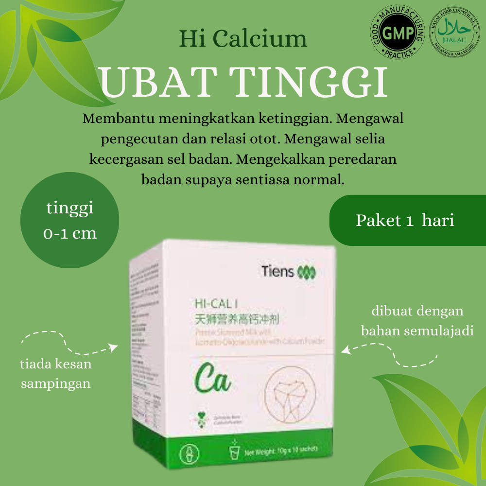 Ubat tinggi badan Original HI CALCIUM SUPPLEMENT Peninggi badan Herbal ...