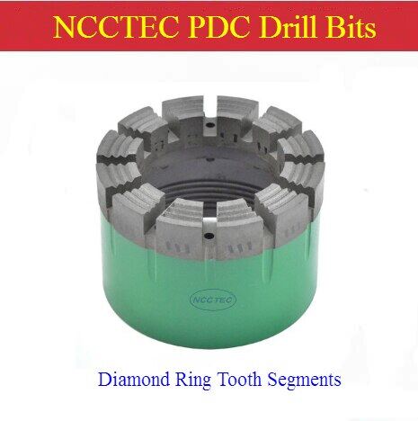 [Ring Tooth Segments] 75-150mm 3''- 6'' inches Diamond PDC Geology Core ...