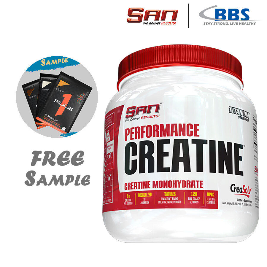 SAN Creatine 600 Gram (120 Servings) - Creatine Monohydrate, R1, SAN ...
