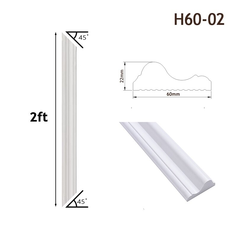 Wainscoting 2ft Wall Panel Paintable Waterproof Shiplap DIY Wall ...