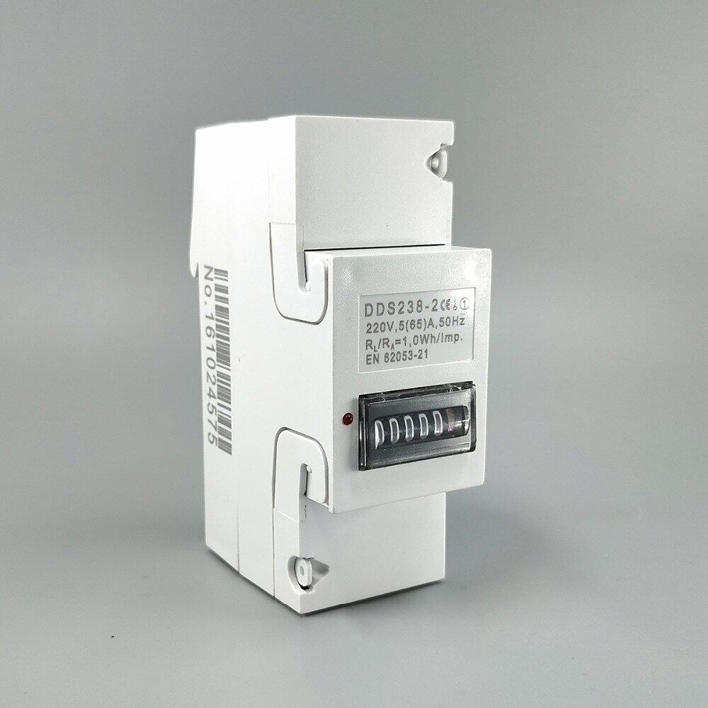 5(65)A 230V 50HZ Single phase Din rail KWH Watt hour din-rail energy ...