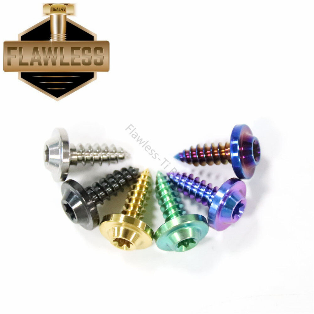 Flawless-Ti Gr5 Titanium Alloy สกรูเกลียวปล่อย Nut M5 1012151820253035 ...