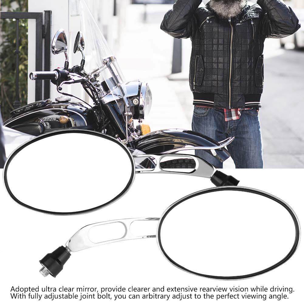 【flash Sale 】2pcs Motorcycle Modified Round Rearview Mirror Chrome