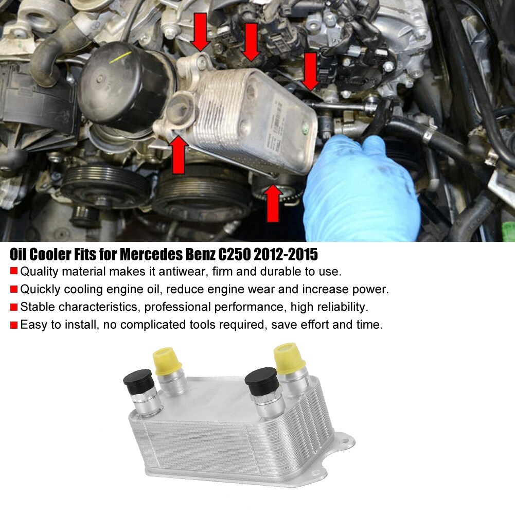 ออโต้คูลเลอร์น้ำมันเหมาะสำหรับ mercedes benz slk250 300 350 c250 e250 ...