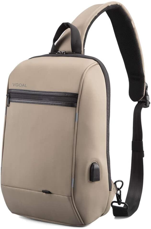 VGOAL Anti-Theft Sling Bag 13.3 inch Messenger Bag with USB Charging ...