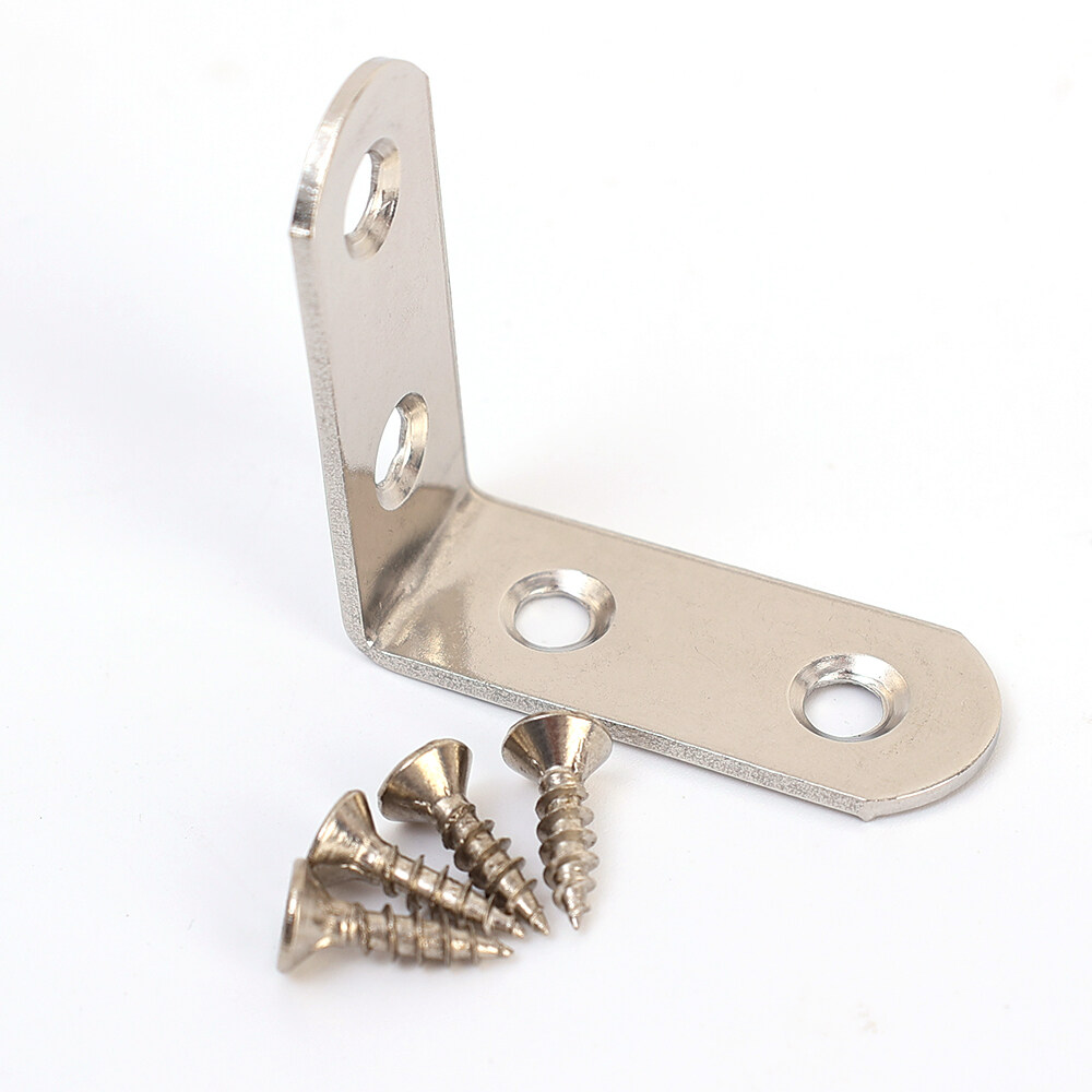 Stainless Steel 90 Degree Angle Bracket Corner Joint Bracket Fastener ...