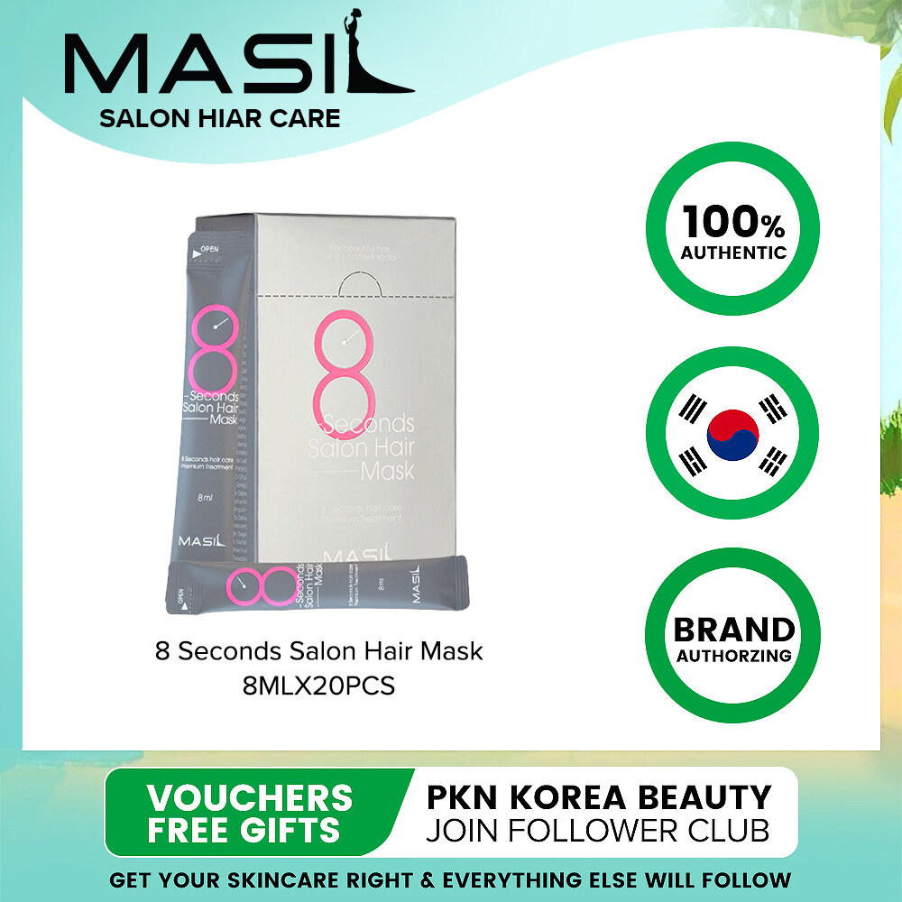 MASIL 8 Seconds Salon Hair Mask Stick Pouch (8ML*20PCS), Hair Care Premium Treatment- For ...