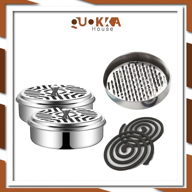 QUOKKA Mosquito Coil Repellent Holder Container Box With Lid Cover ...