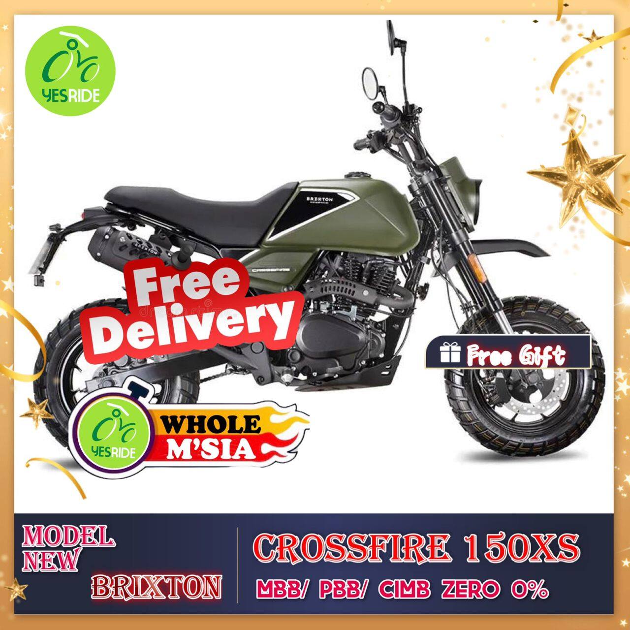 BRIXTON CrossFire 150 XS model 2023 | Lazada