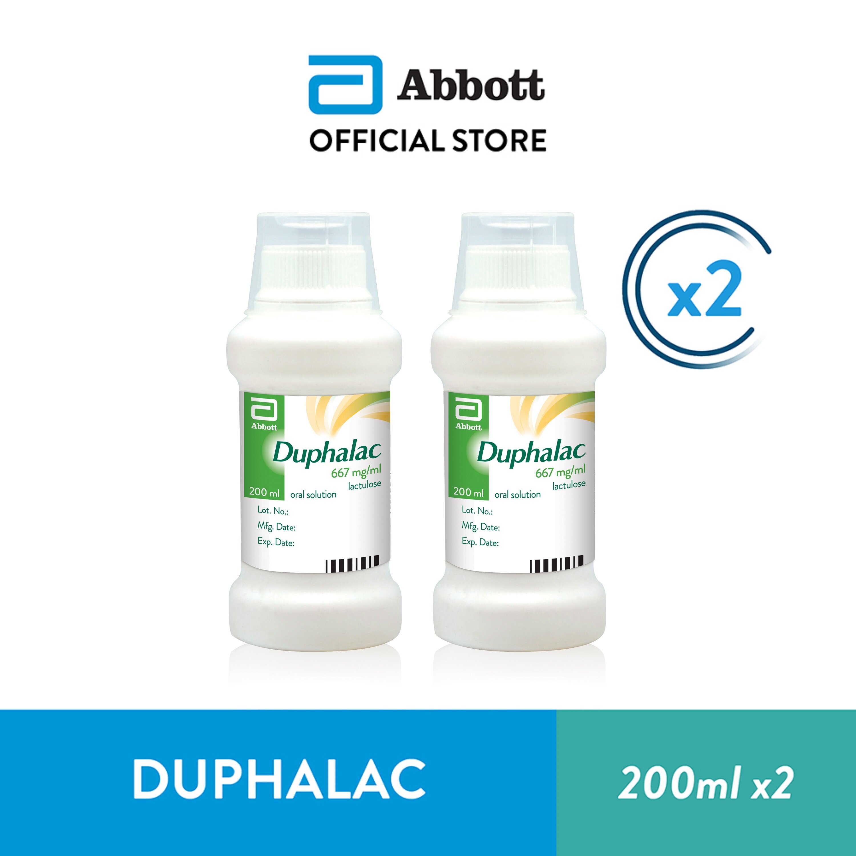 Abbott Duphalac Oral Solution 200ml x 2 [Exp date: Sep 2024] | Lazada