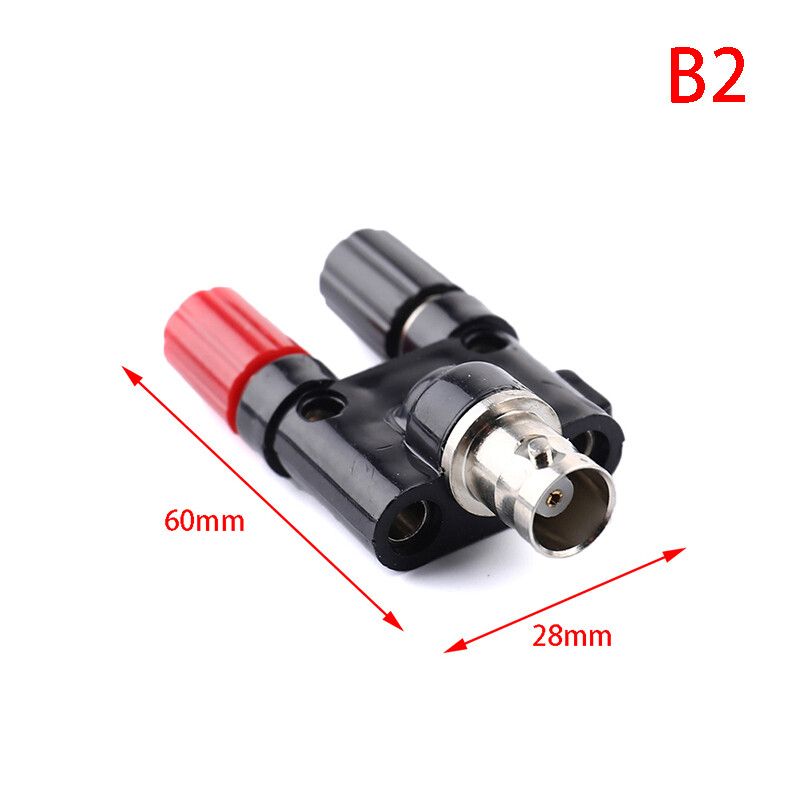 MUXI BNC ถึงสอง Dual 4Mm Banana Male Female Jack Coaxial Connector RF ...