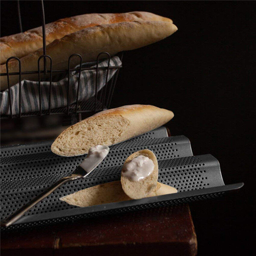 IH French Bread Baking Mold Bread Wave Baking Tray Practical Cake ...