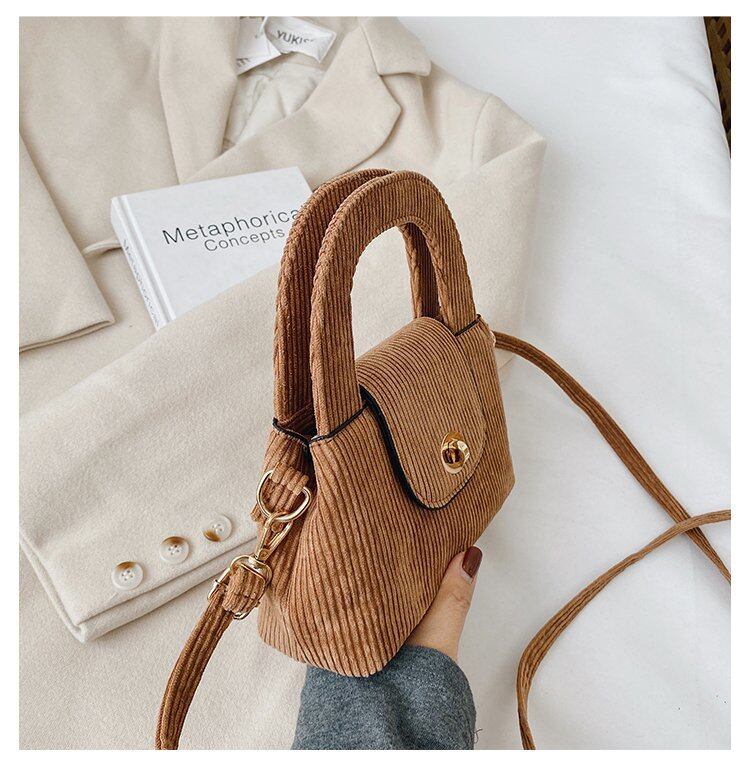 2021 New Temperament Fashion Popular One-shoulder Messenger Bag Pure ...