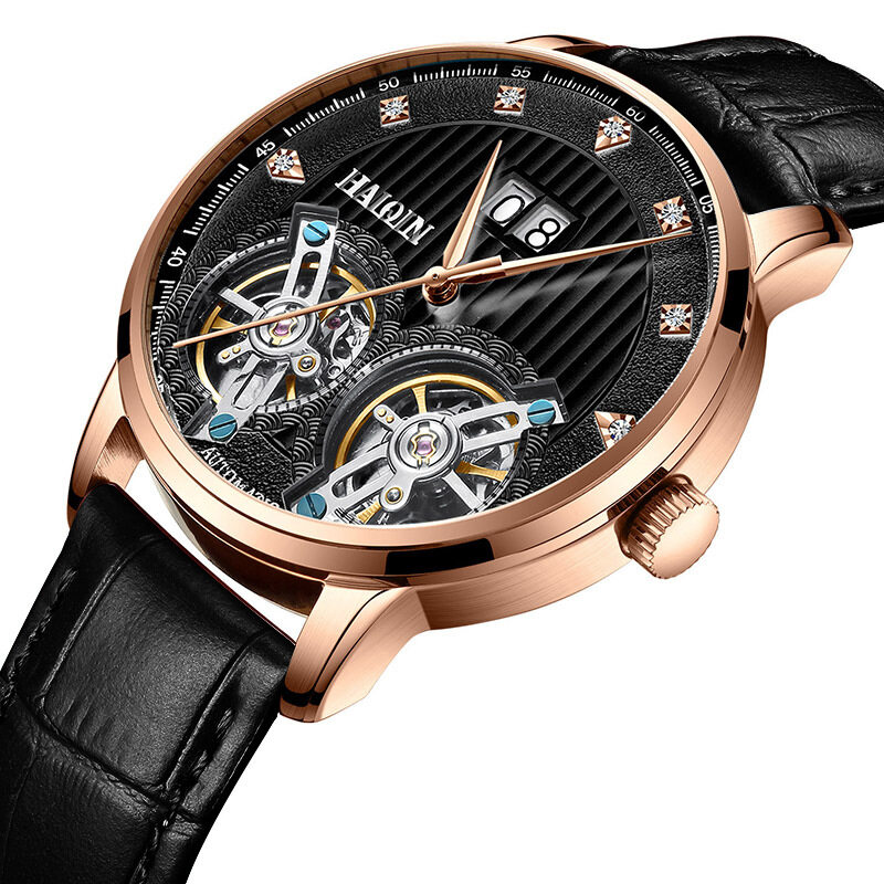 HAIQIN Jam Tangan Jenama Jam Tangan Mekanikal ออโตเมติก | Lazada.co.th