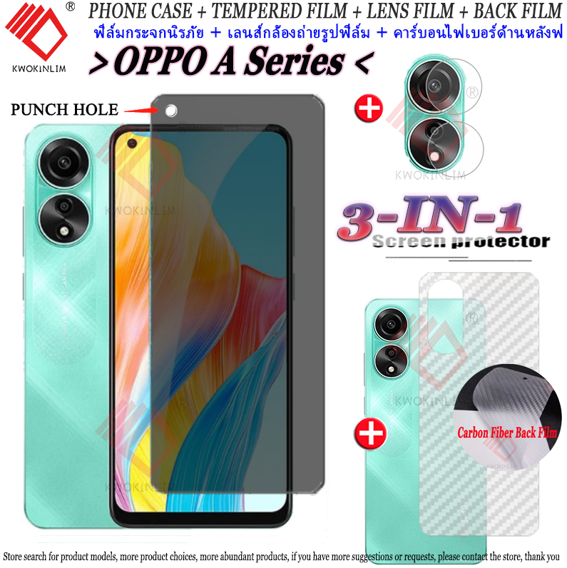 (3 in 1)For OPPO A78 A79 A98 5G A58 A38 A18 A17 A17K A16 A16K A15 A15S A96 A95 A94 A93 A92 A77 ...