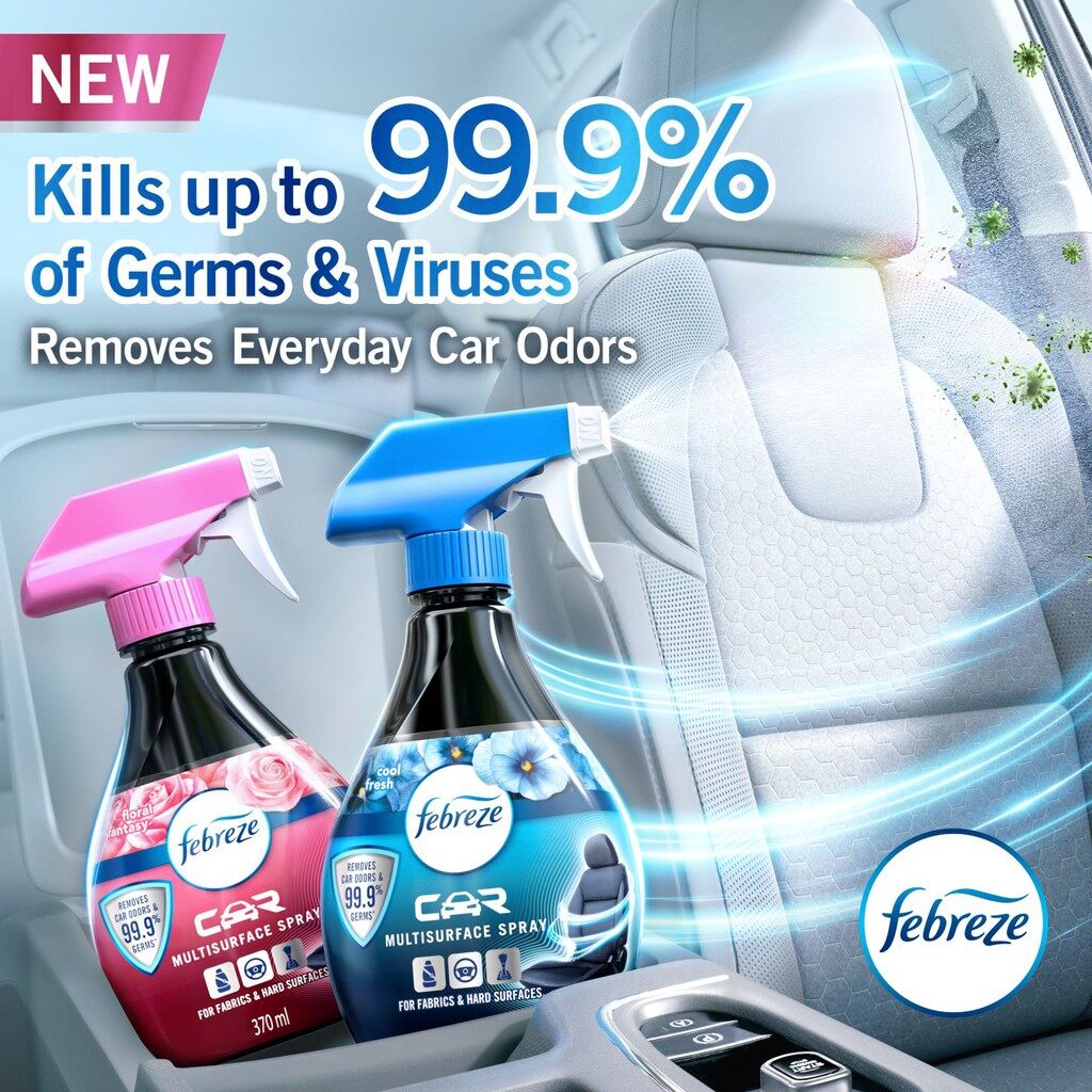 Febreze Car Multisurface Refresher Spray Cool Fresh / Floral Fantasy ...