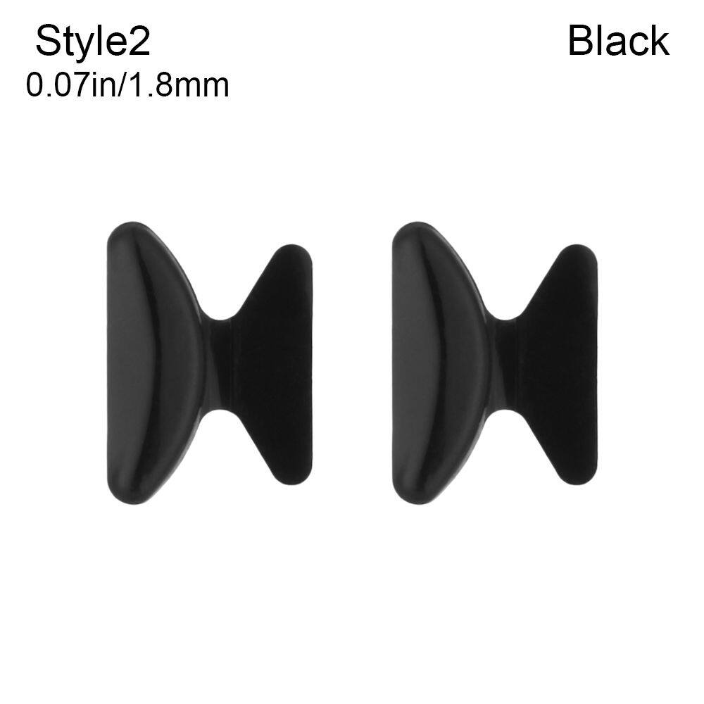 5210A 1 Pair แว่นอ่านหนังสือ ซิลิโคน แว่นกันแดด อ่อนนุ่ม แผ่นรองจมูกแว่นตา อุปกรณ์เสริมแว่นตา ...