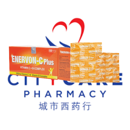 [Value Pack] Enervon-C Plus 500mg Vitamin C + B-Complex (100+32's) | Lazada