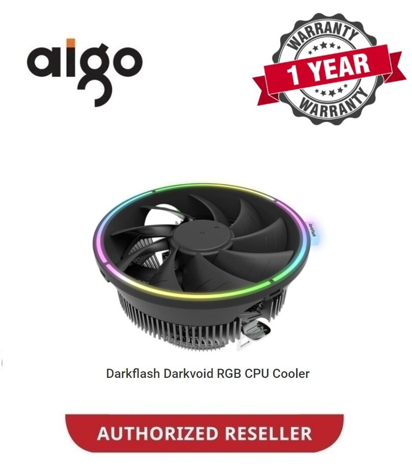 Aigo Darkflash Darkvoid RGB CPU Cooler (For Intel LGA115X & AMD AM3/4 ...