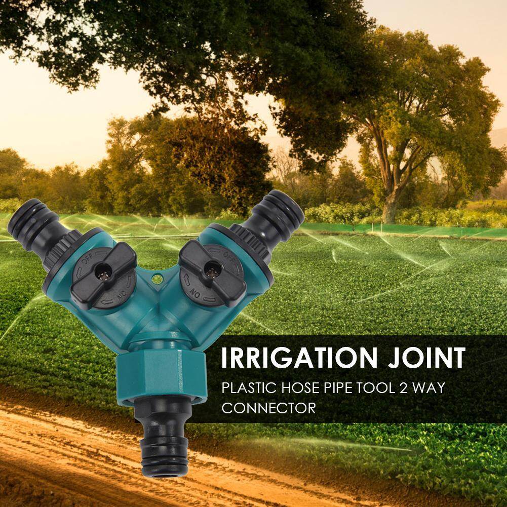 Garden Hose Pipe Splitter Plastic Water Quick Connector Irrigation Tool ...