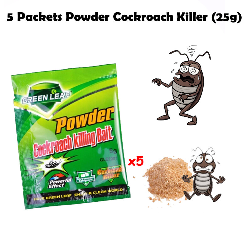 5 Packets Powder Cockroach Killer (1pkt 45g) Cockroach Ants Effective ...